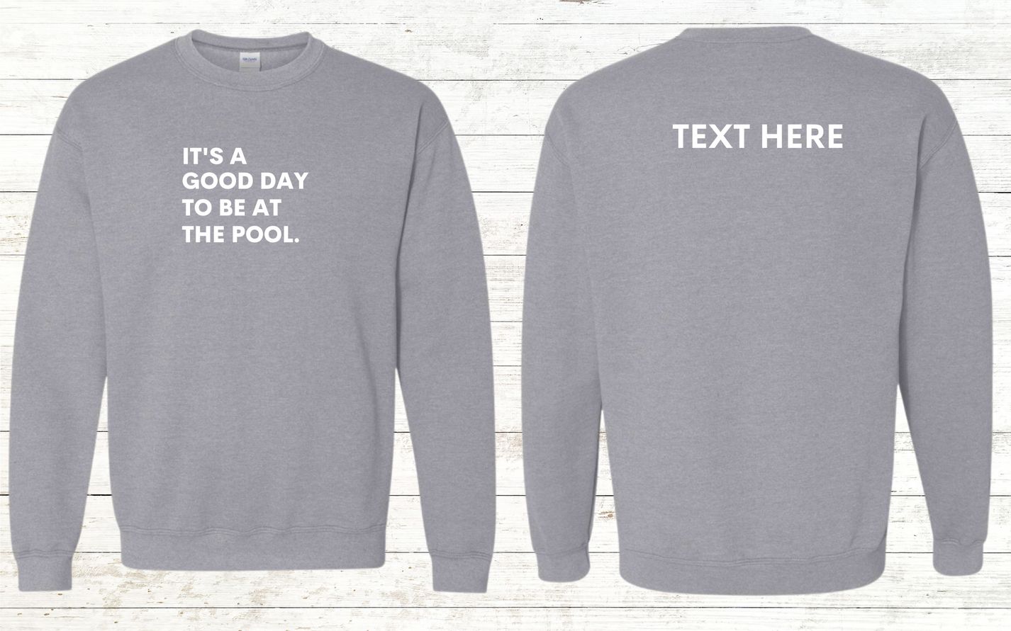 It's is a good day to be at the pool. Swimmer Sweatshirt - Personalize ...